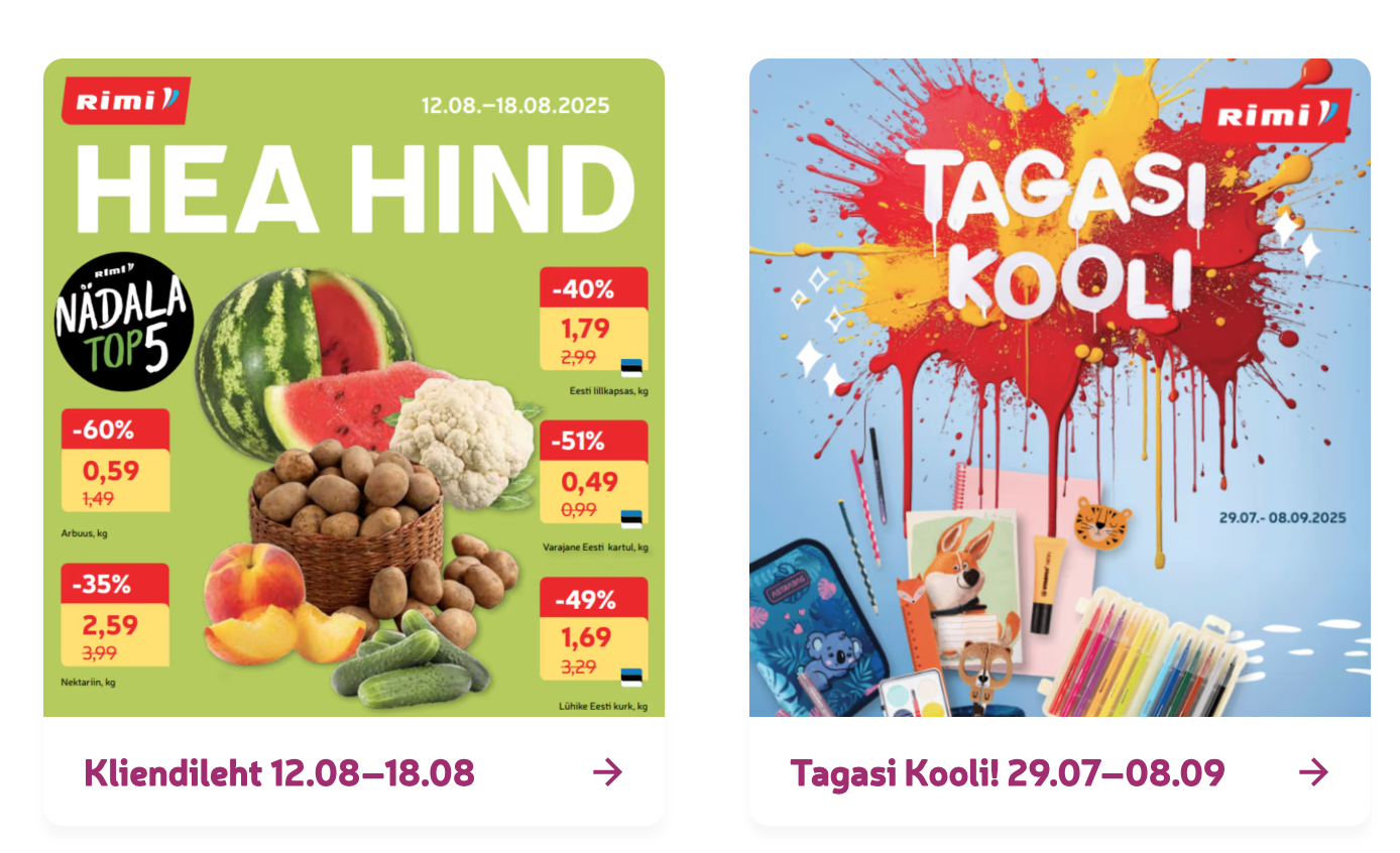 Rimi kliendileht - Pärnu Rimides - Pärnu Leht